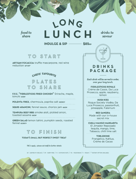 Fiddlesticks Long Lunch – Fiddlesticks Restaurant and Bar ...