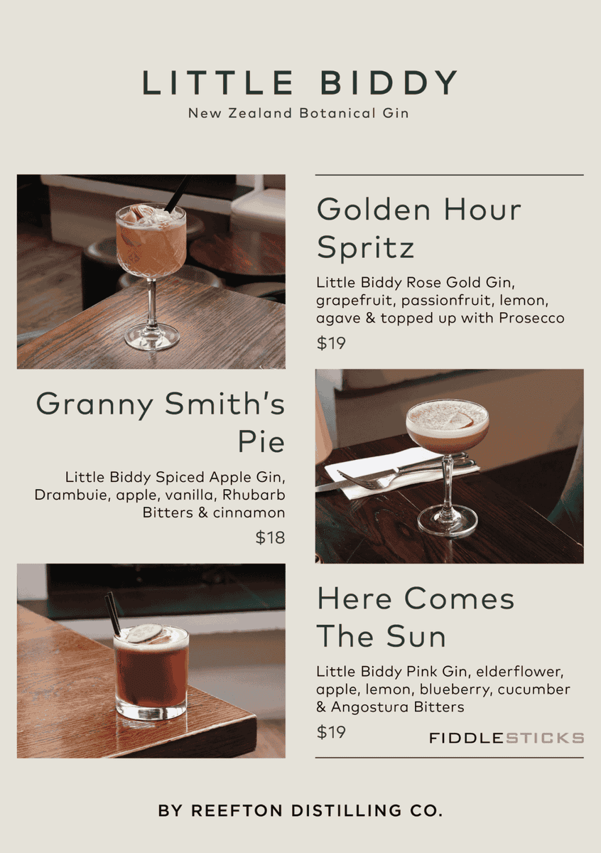 What’s on! - Fiddlesticks Restaurant and Bar - Christchurch New Zealand