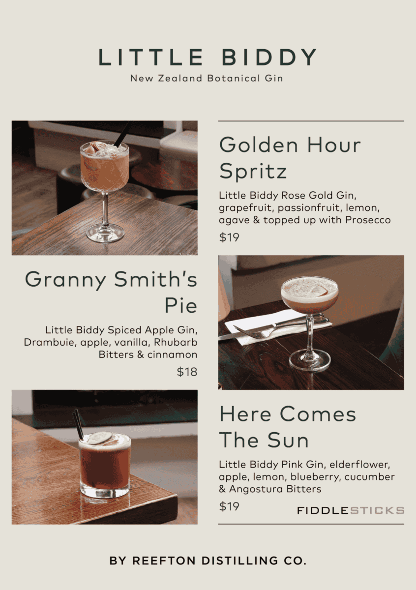 What’s on! - Fiddlesticks Restaurant and Bar - Christchurch New Zealand